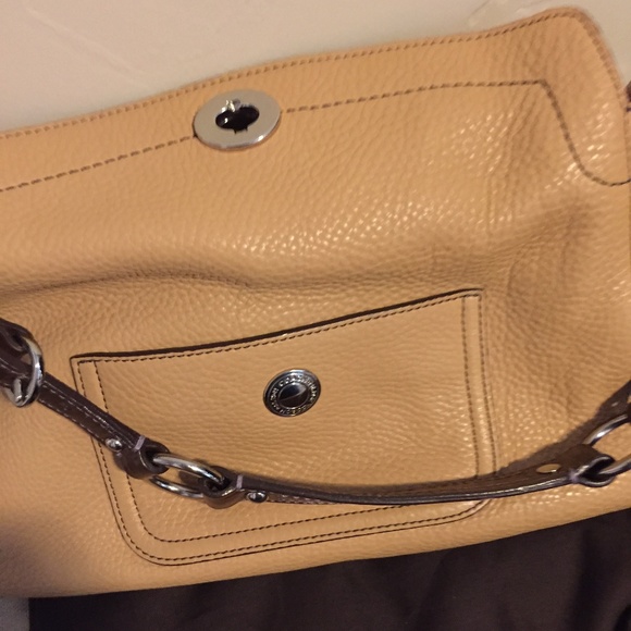 Coach | Bags | Authentic Coach Leather Purse Tan | Poshmark
